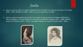 Carl Friedrich Gauss-Biografia | PPTX