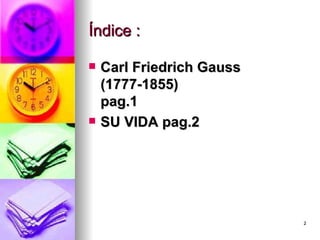 Carl friedrich gauss (1777 1855) | PPT