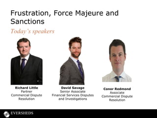 Frustration of Contracts and Force Majeure clauses | PPT
