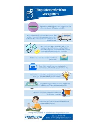 Things To Remember When Moving Offices | PDF