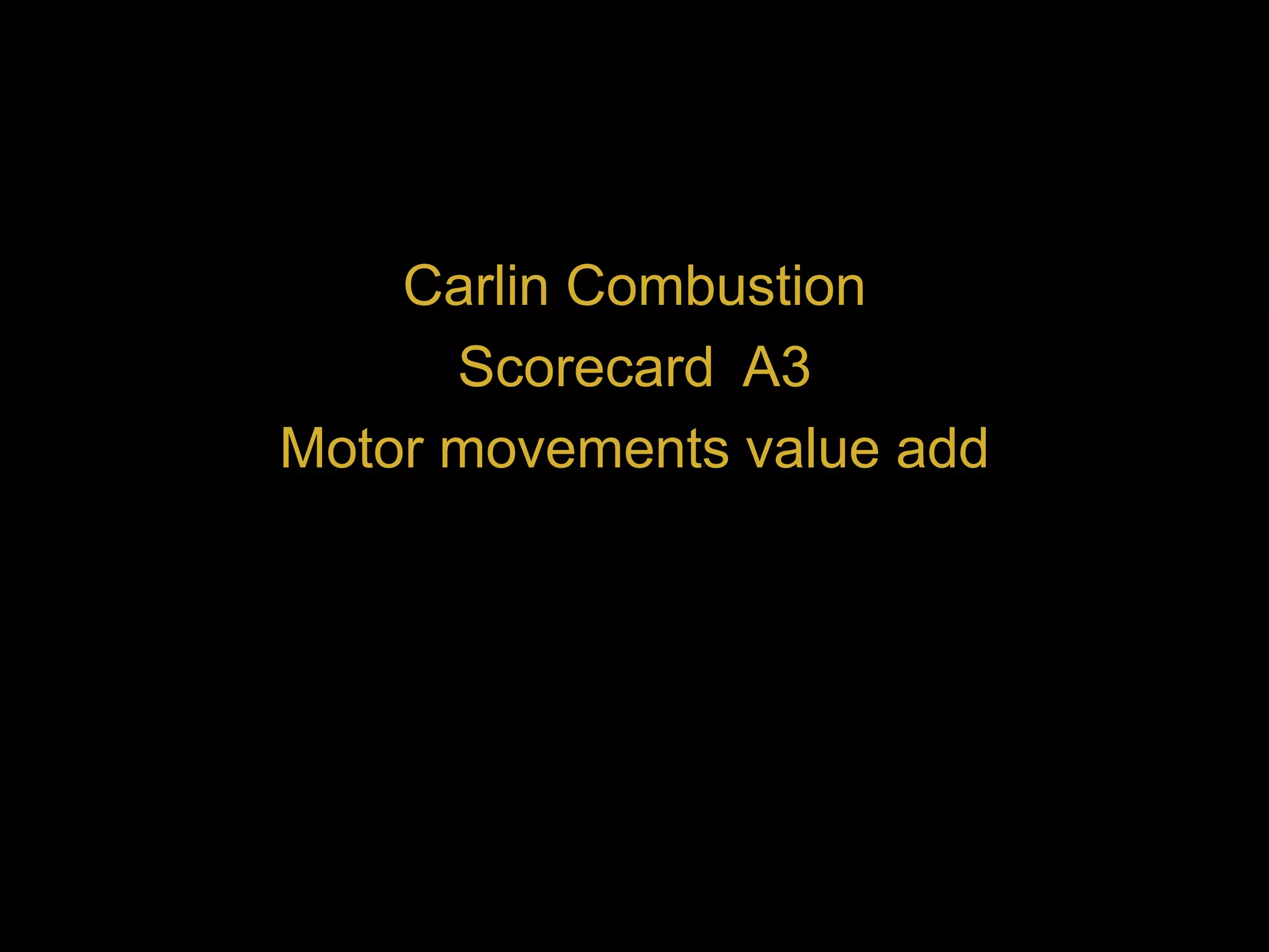 Carlin scorecard a3 | PPTX