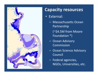 Bruce Carlisle Massachusetts Ocean Management: Capacity to develop and ...