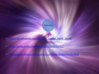 Carl Jacobi | PPTX