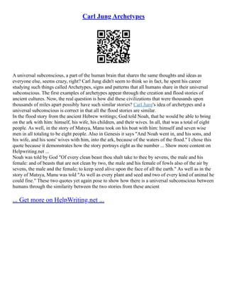 Carl Jung Archetypes | PDF