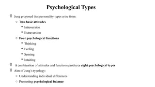 Carl Jung explanation of personality traits | PPTX