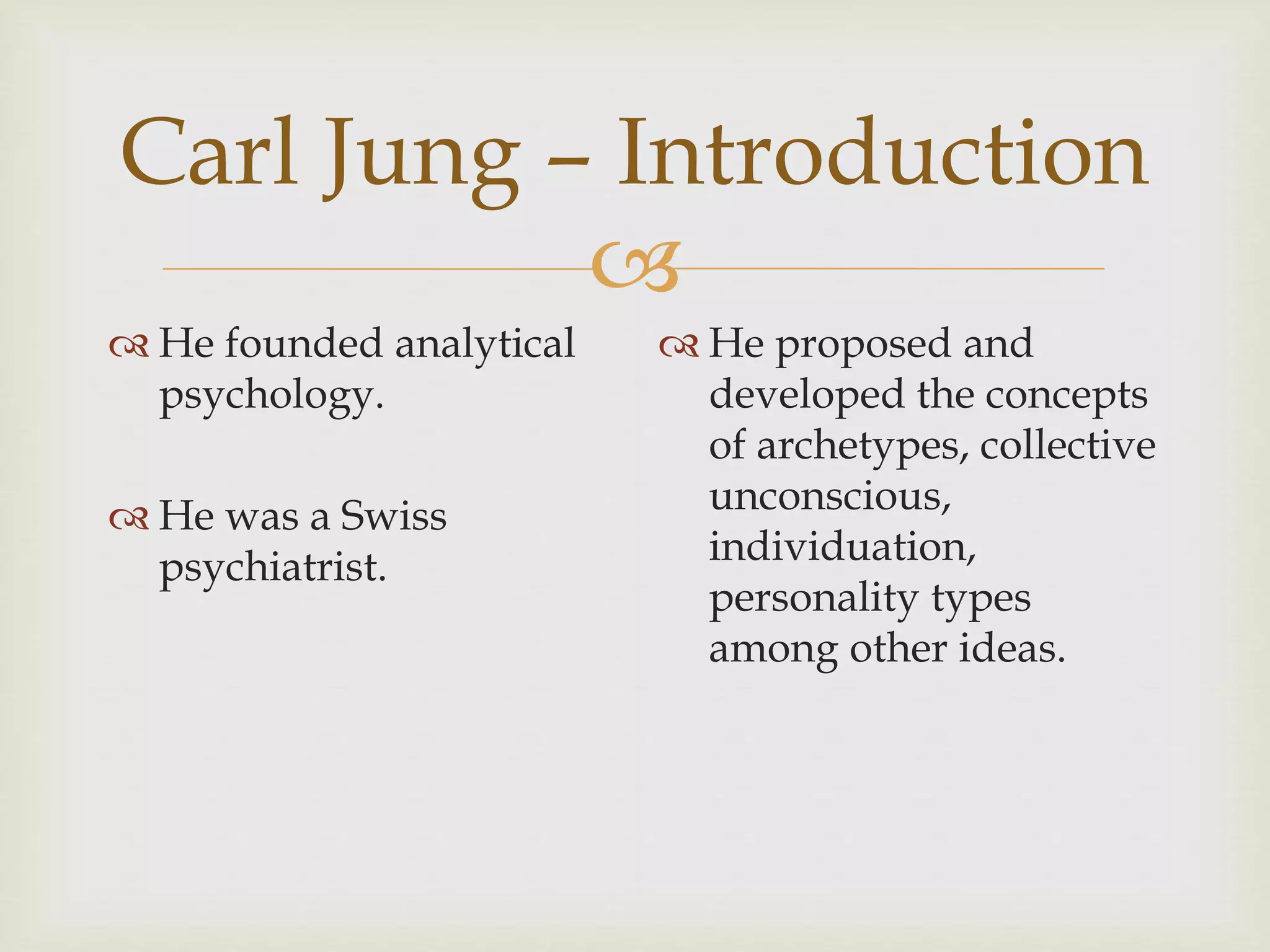Carl jung powerpoint | PPTX