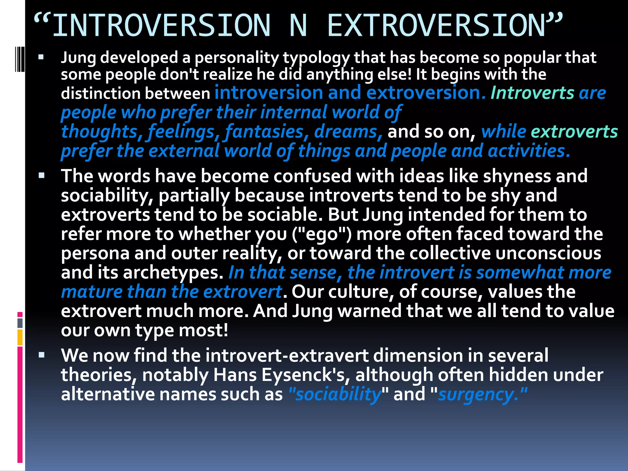 Carl jung’s theory | PPTX