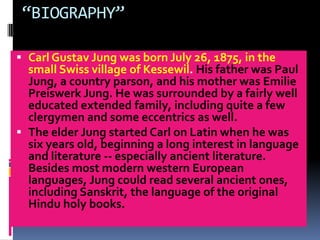 Carl jung’s theory | PPTX