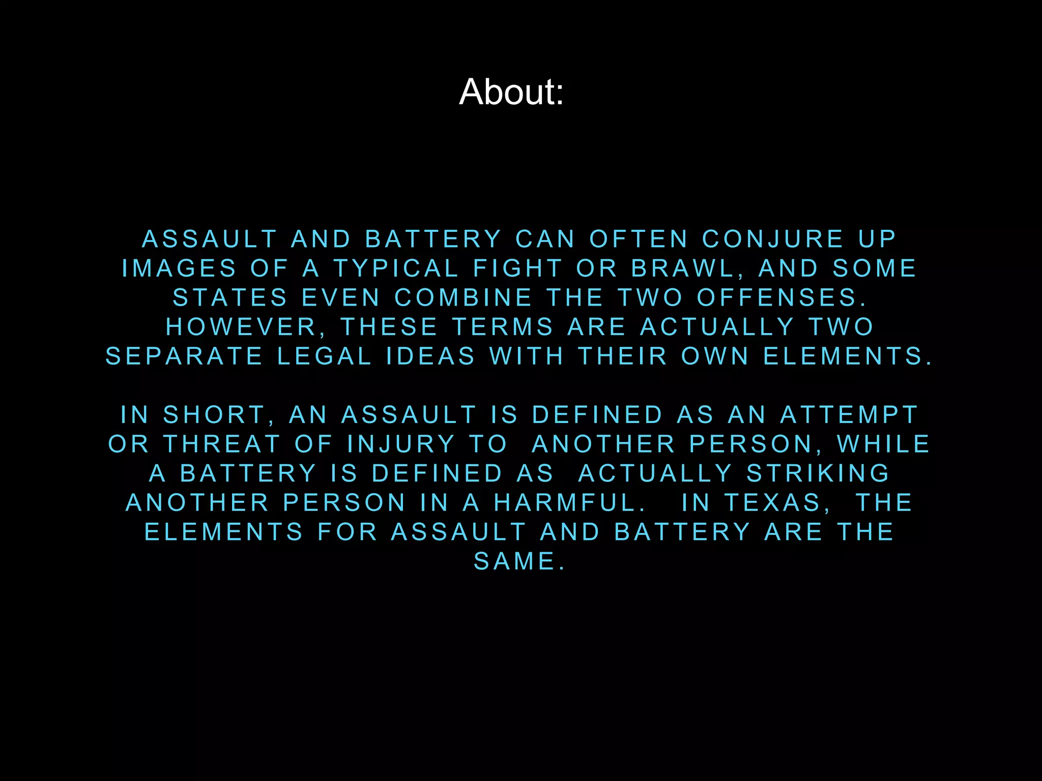 Carl Ceder - Assault and Battery | PPTX