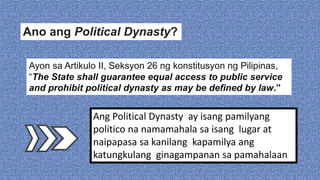 POLITIKAL DYNASTY | PPTX