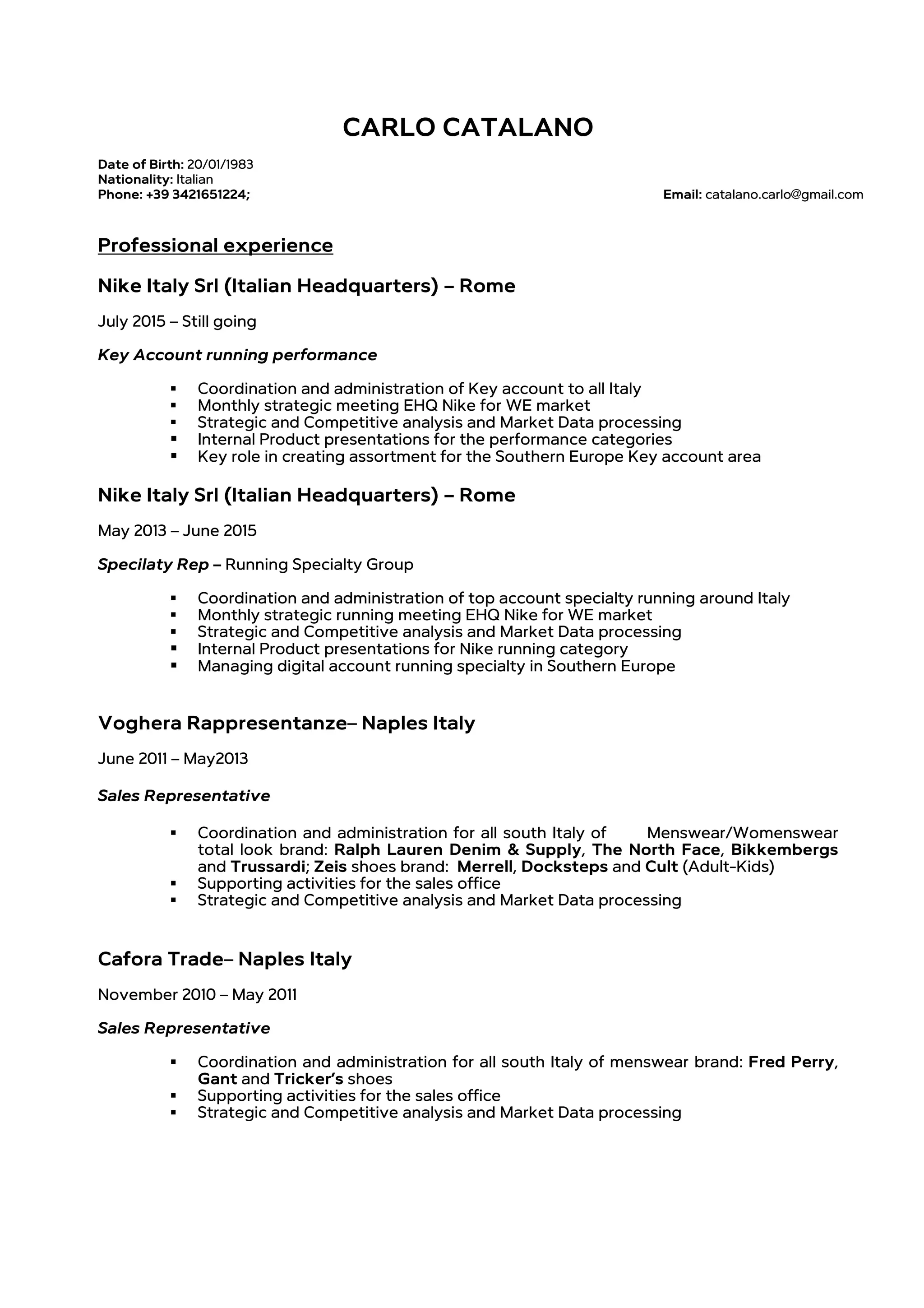Carlo catalano 18 04-2016 cv | PDF