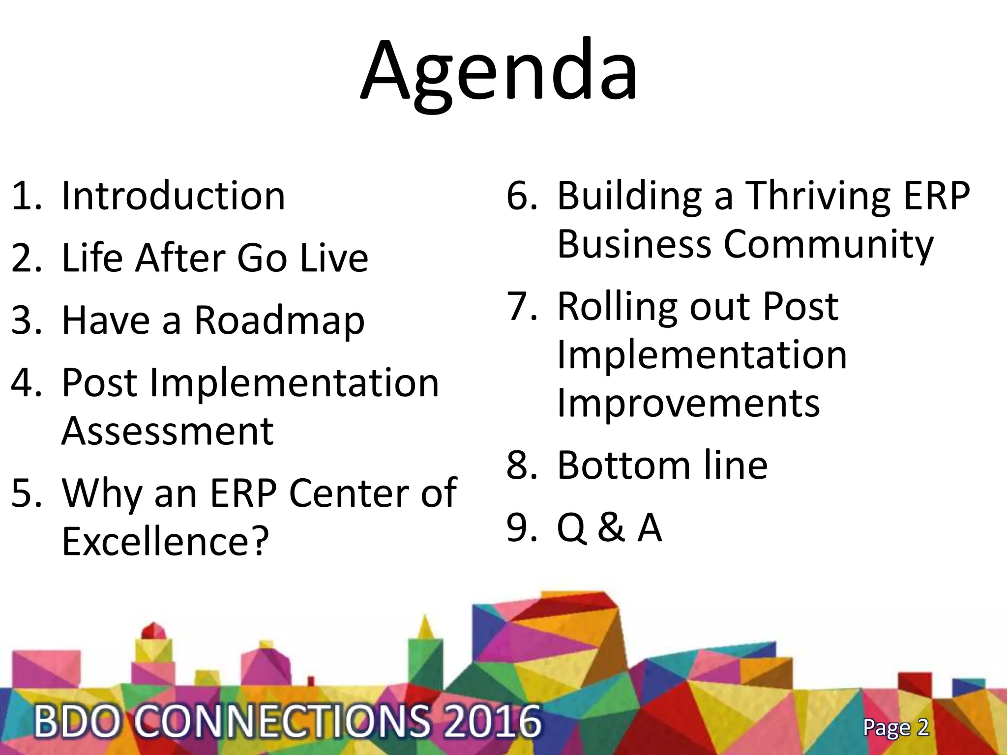 Go Live is Just the Start - Managing AX Improvement Projects | Carlo ...