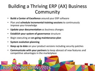 Go Live is Just the Start - Managing AX Improvement Projects | Carlo ...