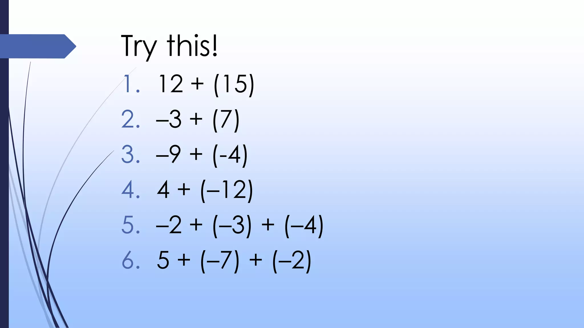 Integers: Addition and Subtraction | PPTX