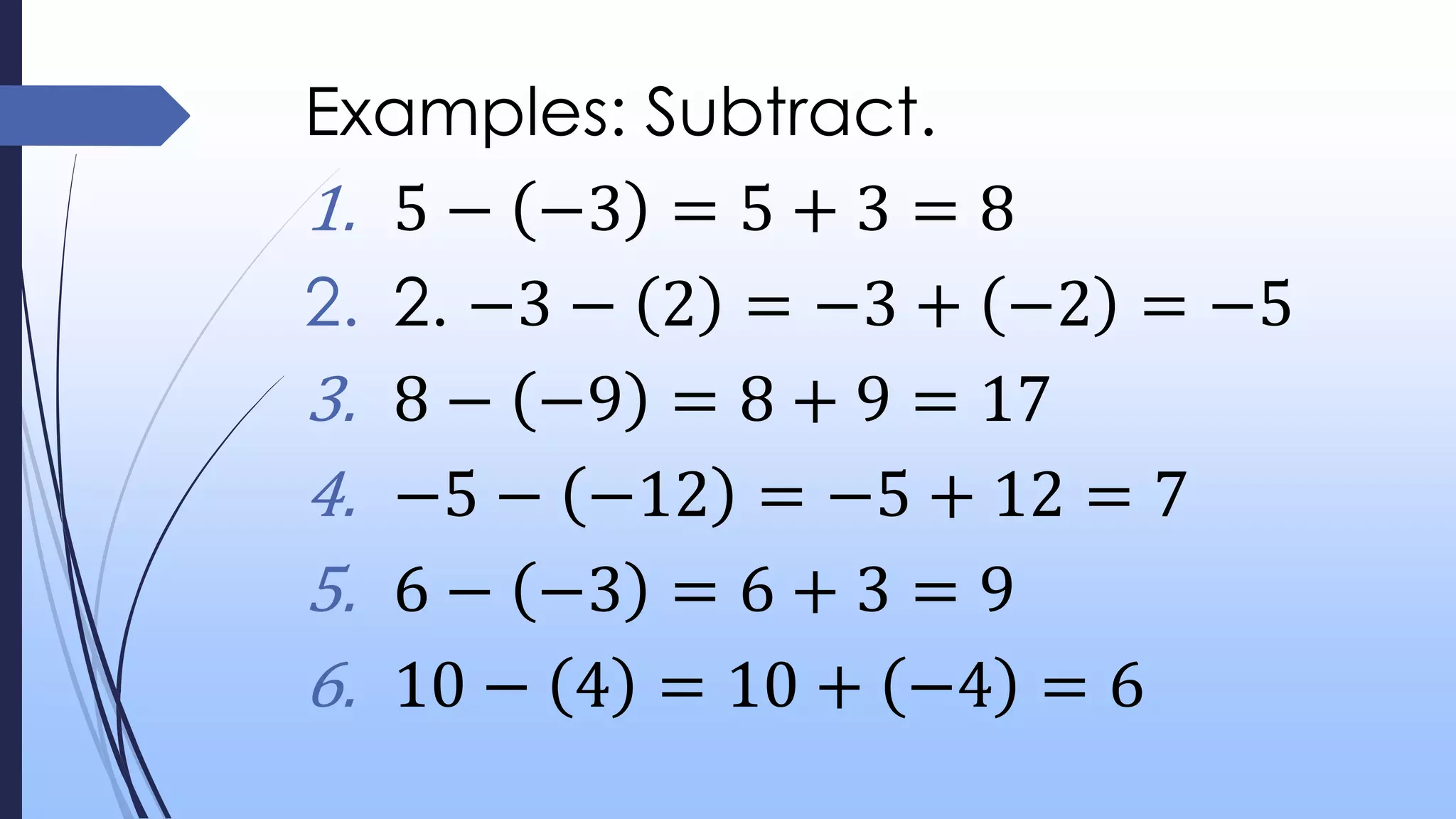 Integers: Addition and Subtraction | PPTX