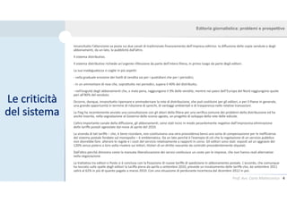 Carlo Malinconico - Editoria giornalistica: problemi e prospettive | PPT