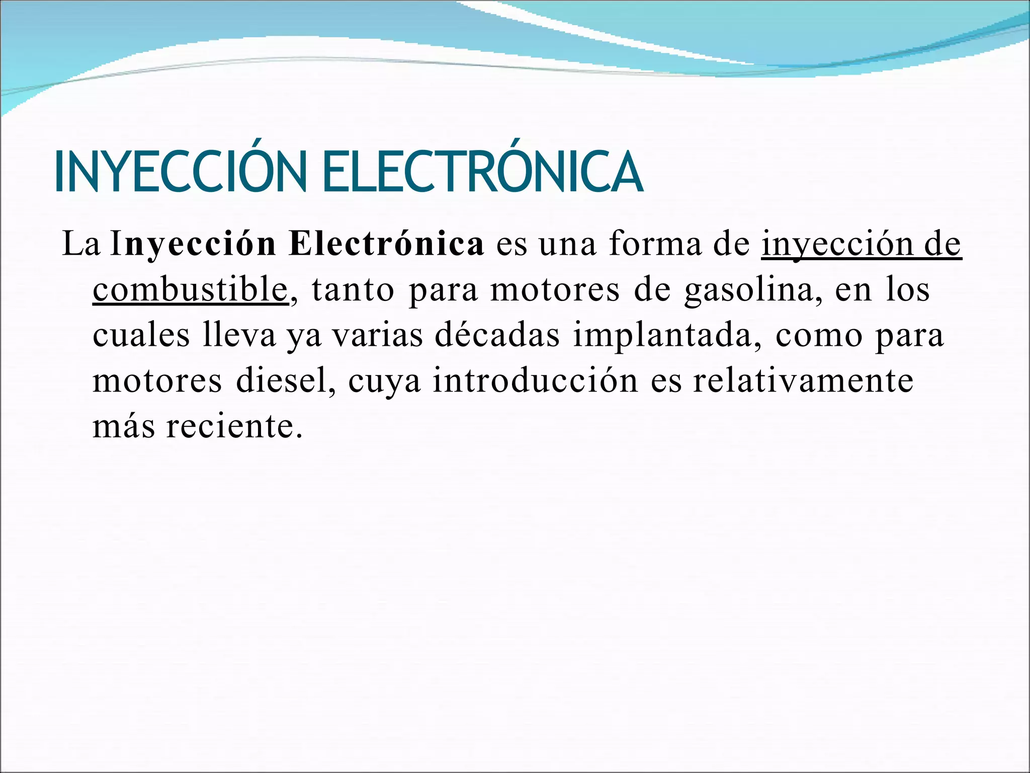 SISTEMA DE INYECCION | PPT