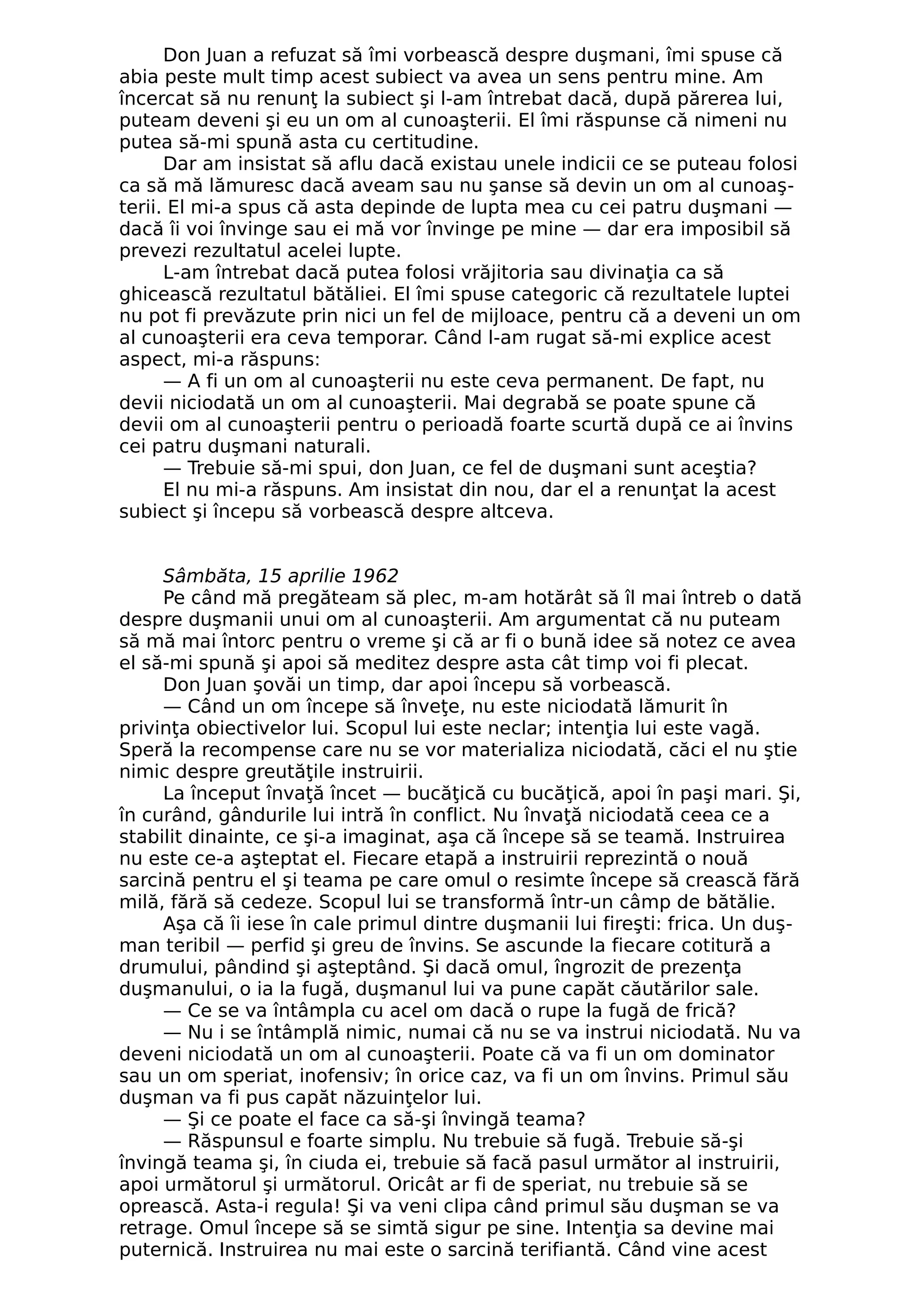 Carlos Castaneda Invataturile lui don Juan | PDF