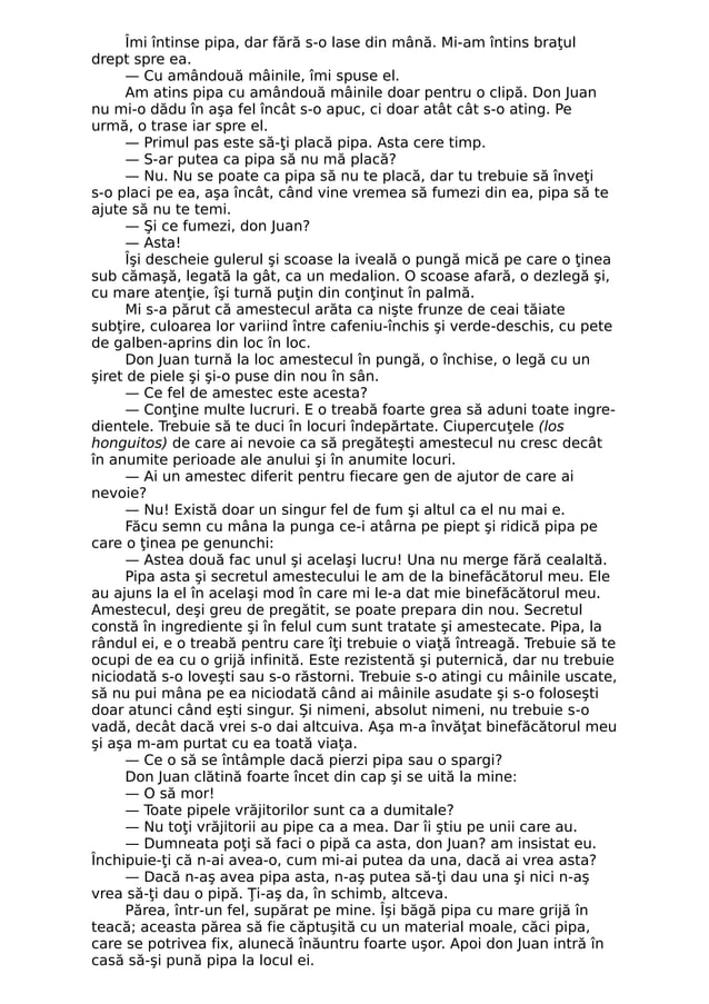 Carlos Castaneda Invataturile lui don Juan | PDF