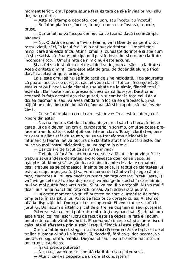 Carlos Castaneda Invataturile lui don Juan | PDF