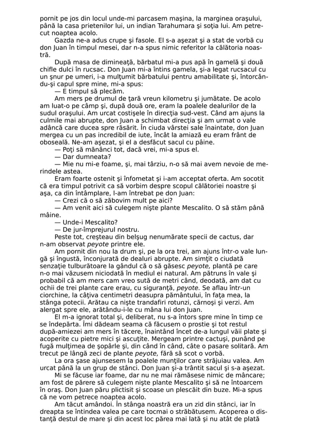 Carlos Castaneda Invataturile lui don Juan | PDF