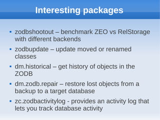 ZODB Tips and Tricks | PPT