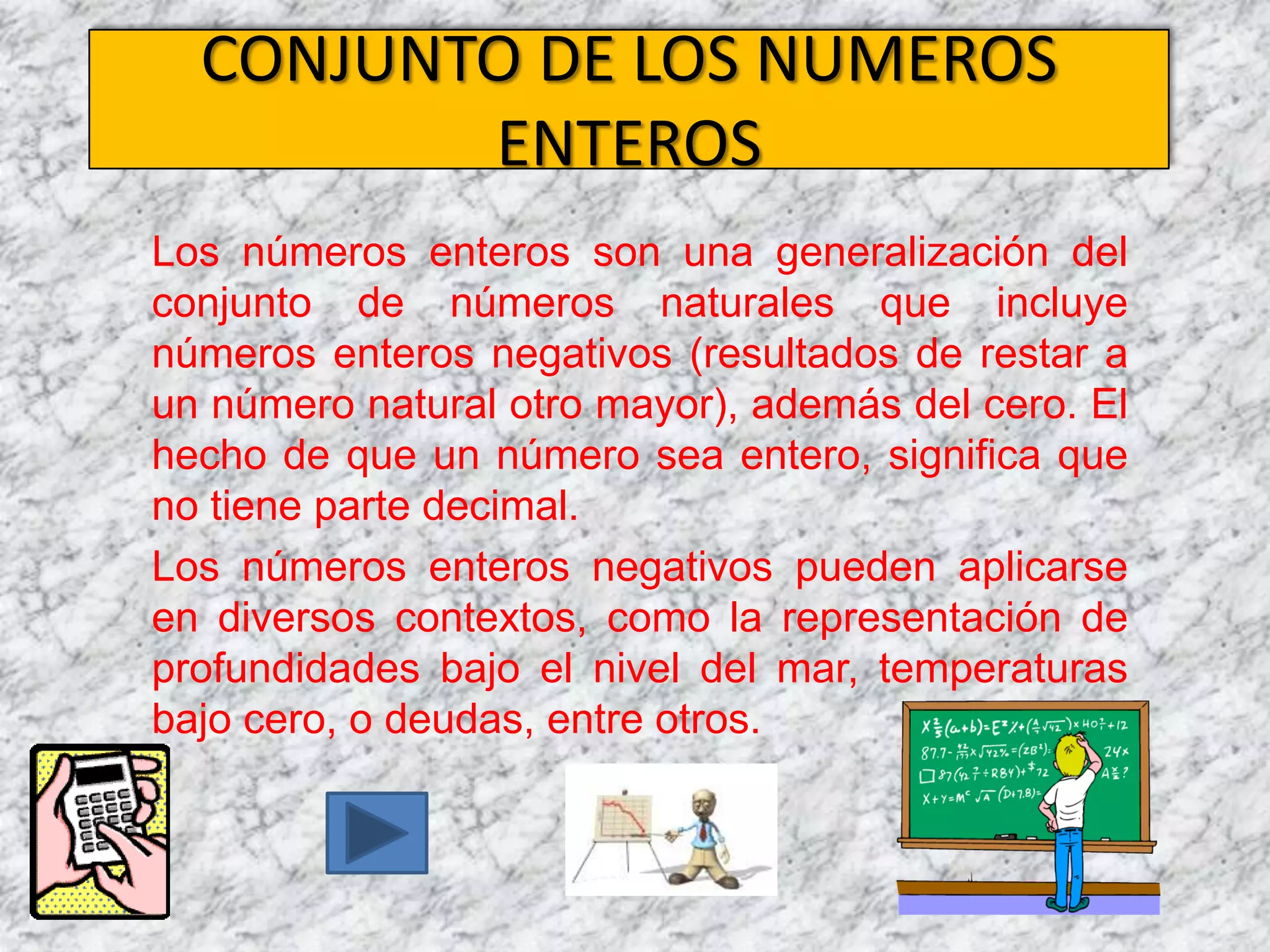 conjunto de los numeros enteros | PPT