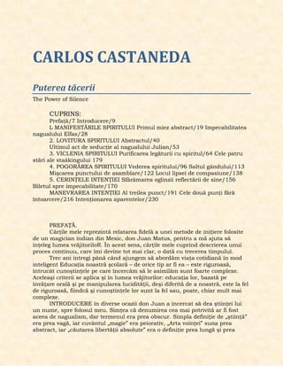 Carlos castaneda 08 puterea tacerii | PDF