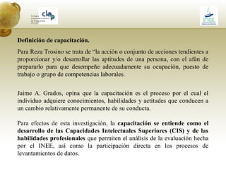 Carlos cazares vargas. administración de la capacitación al personal de ...