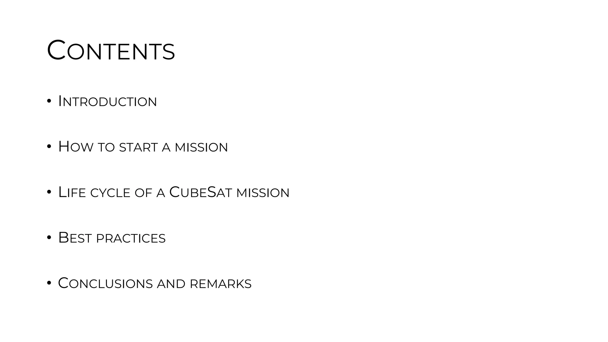 Best Practices for the Development of CubeSat Missions | PDF