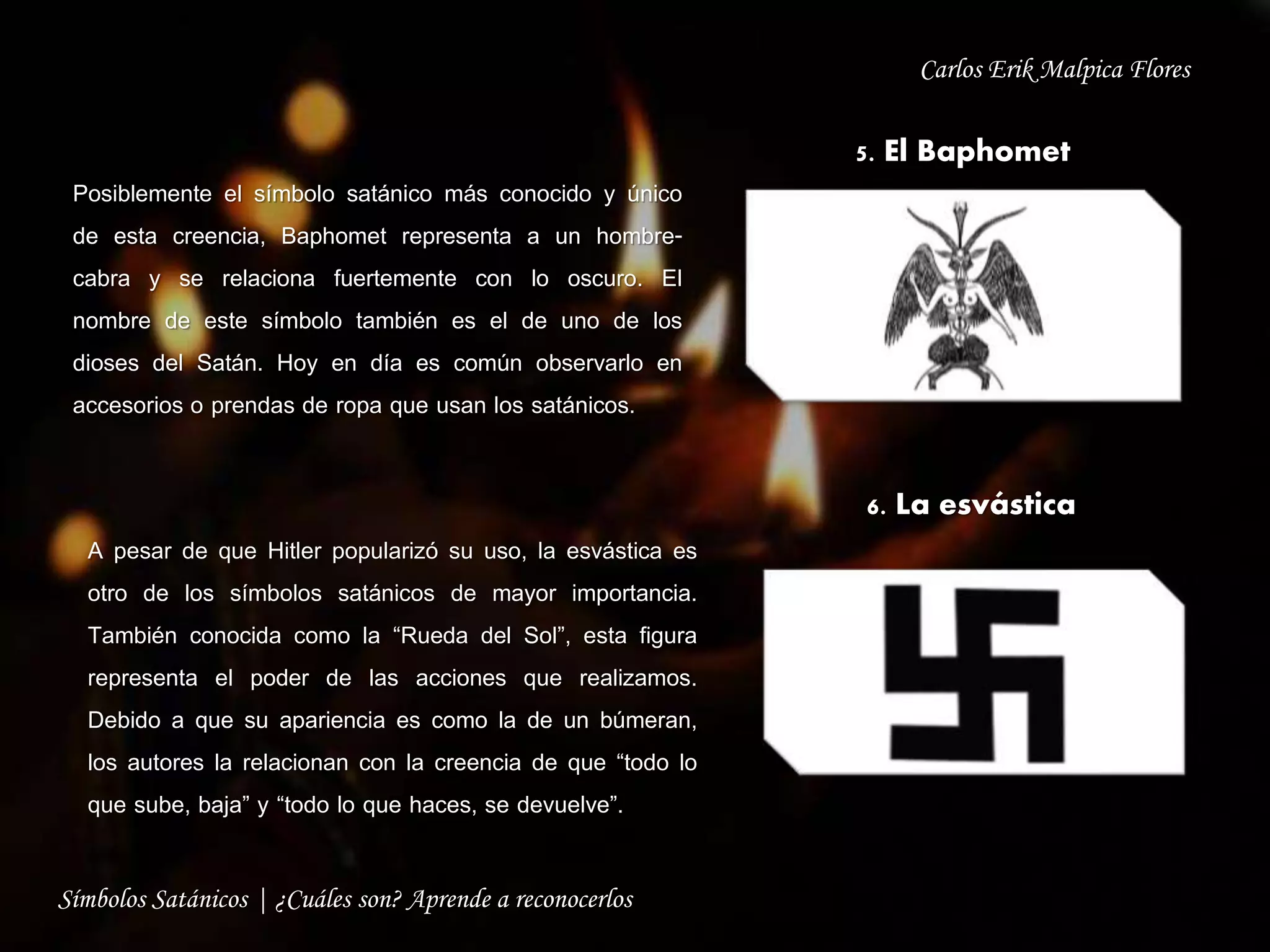 Carlos Erik Malpica Flores Símbolos Satánicos ¿cuáles Son Aprende