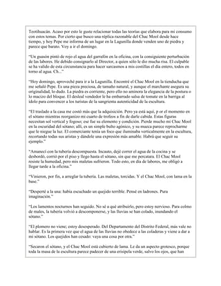 Carlos fuentes chac mool | PDF