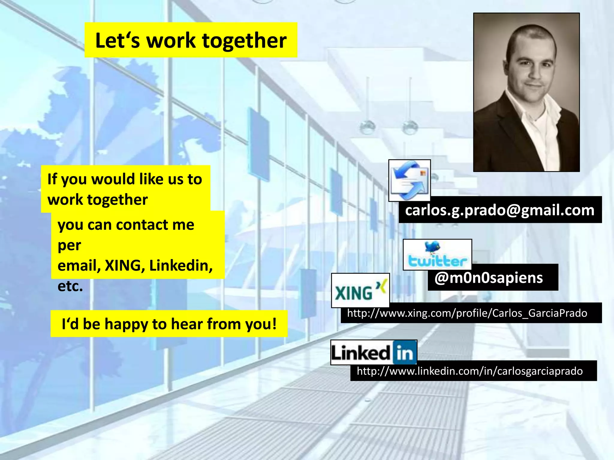 Carlos Garcia Prado CV - English only | PPT