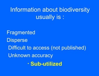 Interfaces to inform biodiversity public policies - Carlos Joly | PPT