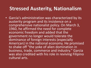 Carlos P. Garcia (by Morris John S. Diaz | PPT