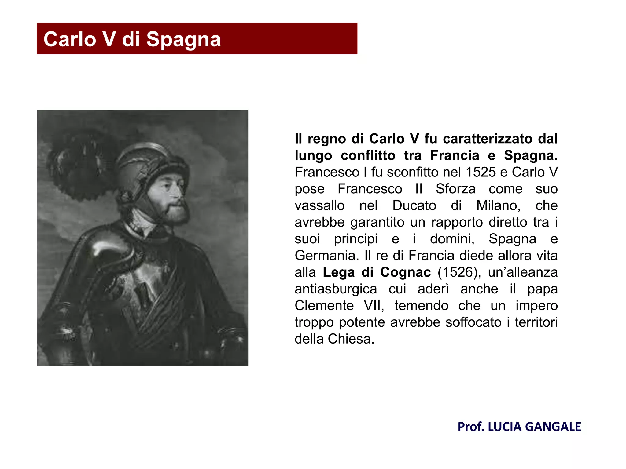 Carlo V - by Lucia Gangale | PPT