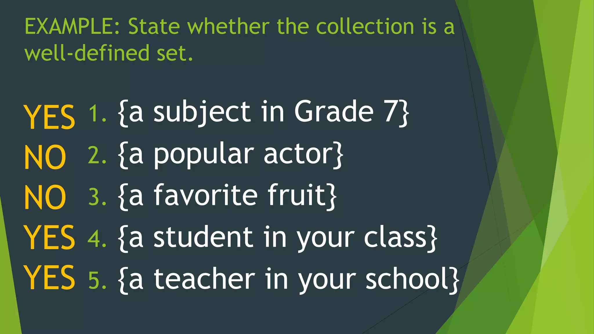 Math 7 - Ways of Defining a Set | PPTX