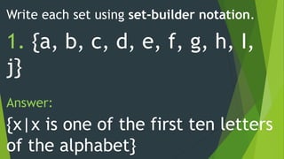 Math 7 - Ways of Defining a Set | PPTX