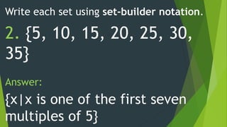 Math 7 - Ways of Defining a Set | PPTX