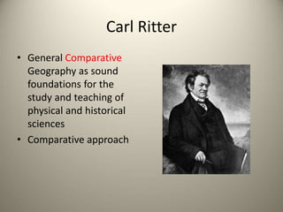 Carl Ritter research thoughts in geography | PPT