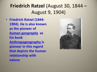 Carl Ritter research thoughts in geography | PPT