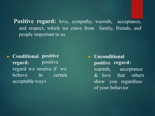 Presentation on Carl Roger's theory of self actualization | PPTX