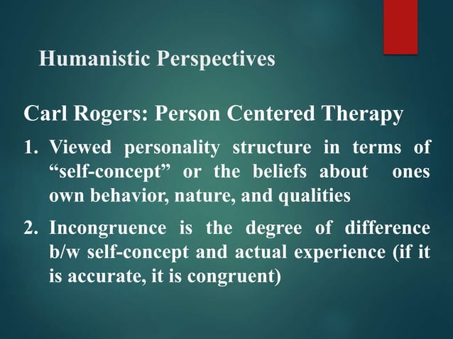 Presentation on Carl Roger's theory of self actualization | PPTX ...