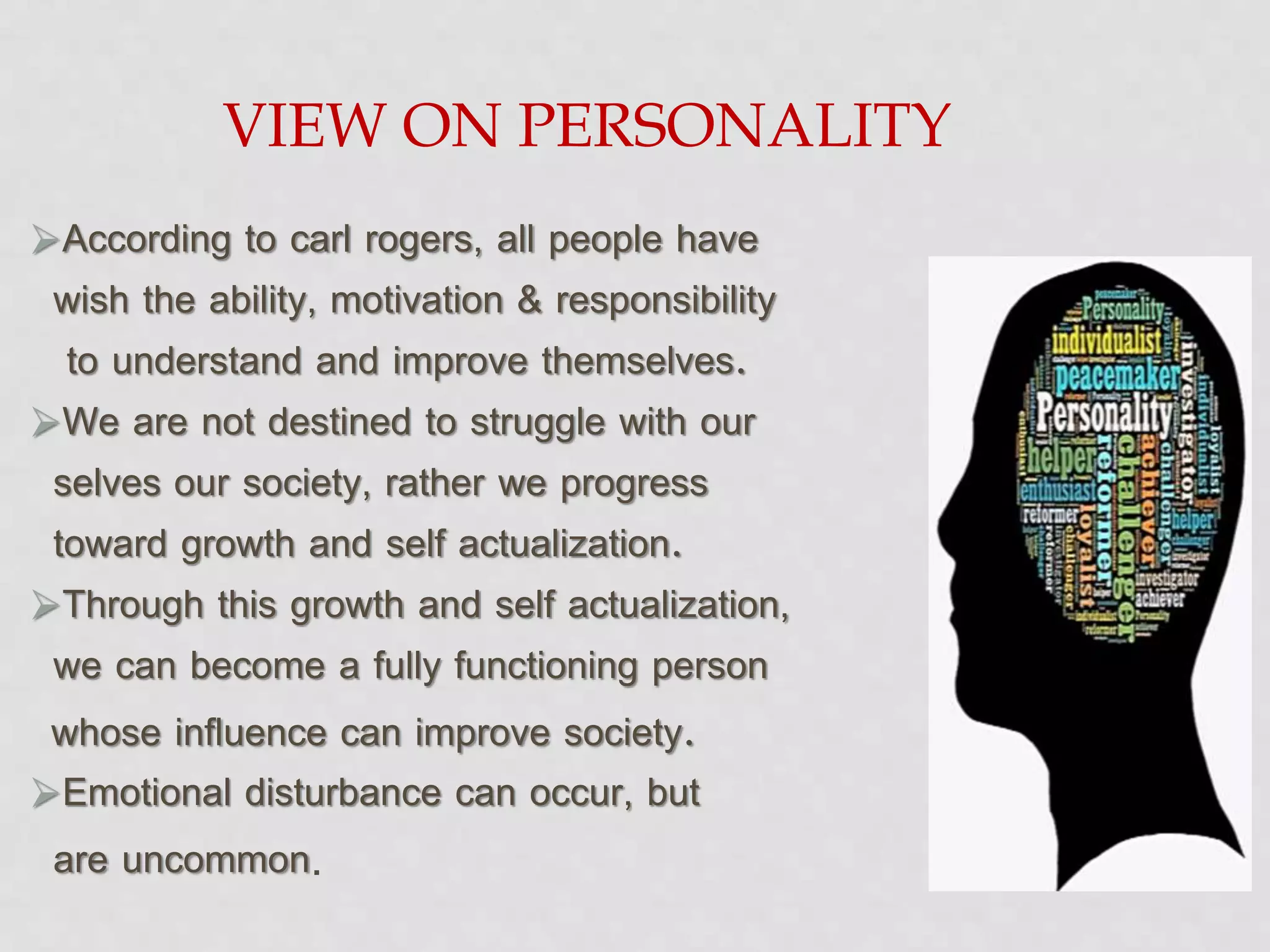 Carl rogers Theory of personality | PPTX