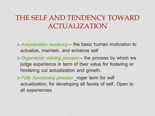 Carl rogers Theory of personality | PPTX