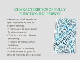 Carl rogers Theory of personality | PPTX