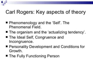 Carl roger's theory | PPTX | Science