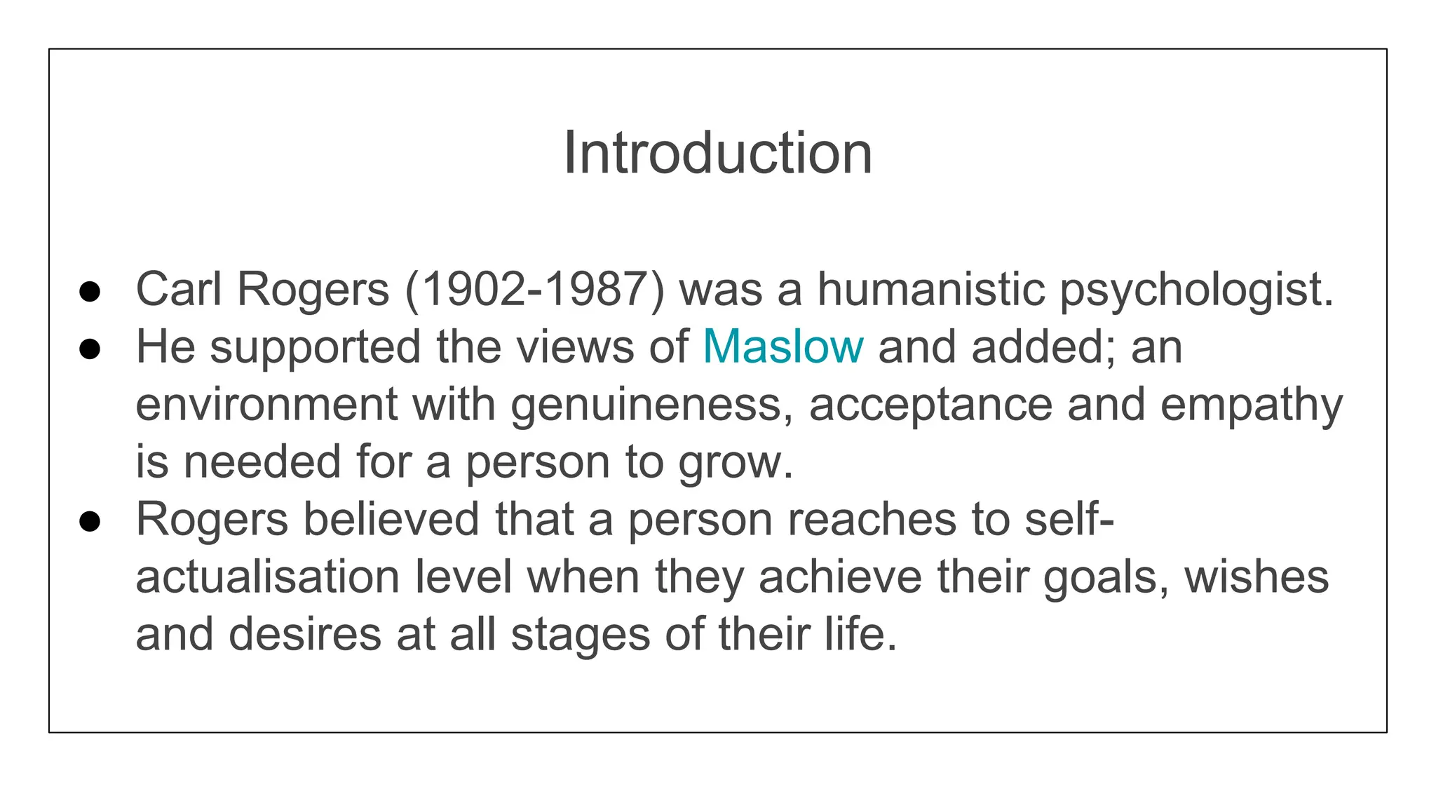Carl Rogers theory on personality, self concept | PPTX
