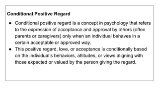 Carl Rogers theory on personality, self concept | PPTX