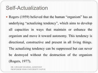 Carl roger theory of personality | PPTX | Biological Sciences | Science